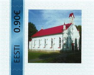 Stamp: Rannamõisa kirik (Estonia: Personalized Stamps(Minu Mark) Col:EE ...