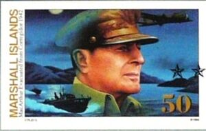 Stamp: Portrait of MacArthur (Marshall Islands(II World War : MacArthur ...