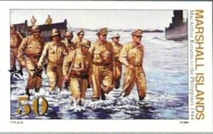 Stamp: 50th Anniversary MacArthur's Return to Philippines (Marshall ...