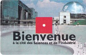 Billet d'entrée: Bienvenue - La Cité des sciences et de l'industrie (FranceCol:FR-00808