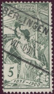 Stamp: U.P.U. (Switzerland(U.P.U. (Universal Postal Union), 25th ...