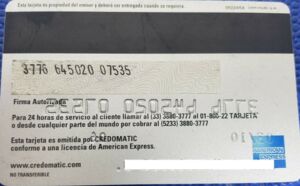 Bank Card: Credomatic (Credomatic, MexicoCol:MX-AE-0046
