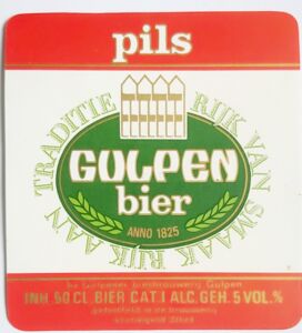 Dranketiket: Gulpen Pils Bier (Gulpener Bierbrouwerij, NederlandCol:NL ...
