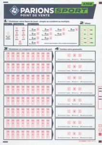 ලොතරැයි ටිකට්පත: Parions Sport - 1N2 (La Francaise des Jeux, ප්‍රංශය ...