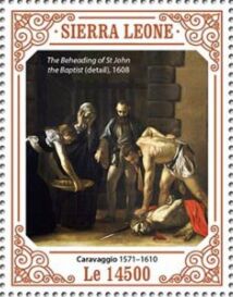 Марка: "The Beheading of St John the Baptist" (detail, 1608) (Сьерра ...