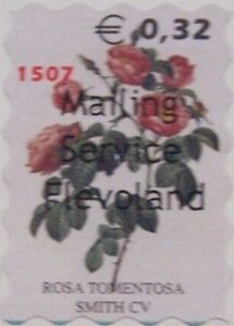 Stamp: Rose (Netherlands: Private Post Offices(Lelystad) Col:NL-LEL ...