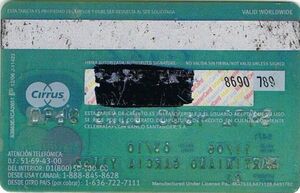 Bank Card: Light (Banco Santander, MexicoCol:MX-MC-0032.06