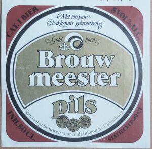 Drink Label: Brouwmeester Pils (Hengelo-Artois Nederland ...