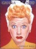 Stamp: Lucille Ball (Ghana(Famous Comedians) Mi:GH 2519,Yt:GH 2031,Sg ...