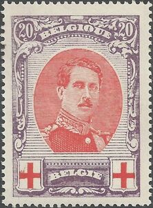 Stamp: King Albert I - Red Medallion (Belgium(King Albert I Red Cross ...