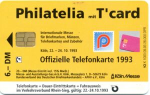 Telefonkarte: Philatelia mit T'card (Deutsche Telekom, Deutschland ...
