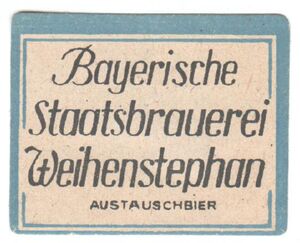 Drink Label: Weihenstephan (Bayerische Staatsbrauerei Weihenstephan ...