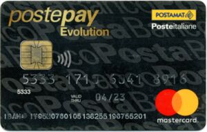 Bank Card: PostePay Evolution (Poste Italiane, ItalyCol:IT-MC-0110