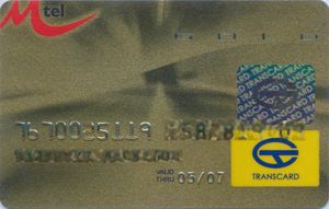 Bank Card: Transcard Gold Mtel (Transcard Financial Services, Bulgaria ...