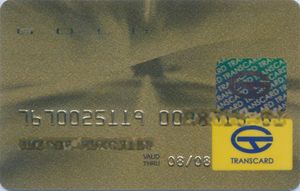 Tarjeta de Banco: Transcard Gold (Transcard Financial Services ...