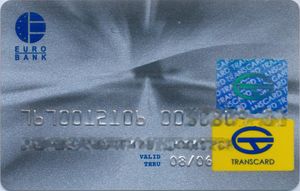 Bank Card: Euro Bank Ttanscard Classic – 4 (Euro Bank, BulgariaCol:BG ...