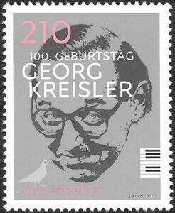 Stamp: Birth Centenary of Georg Kreisler (1992-2011) (AustriaMi:AT 3665 ...