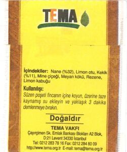 Tea Bag: Kekik Nane Karişik Bitki Çayi (Tema, Türkiye (Turkey)Col:TB-TR ...