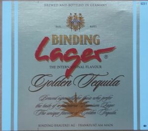 Drink Label: Binding LagerGolden Tequila (Binding-Brauerei AG, Germany ...