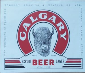 Drink Label: Calgery Beer Export Lager (Calgary Brewing & Malting ...