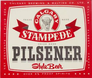 Drink Label: Stampede Pilsener Style Beer (Calgary Brewing & Malting ...