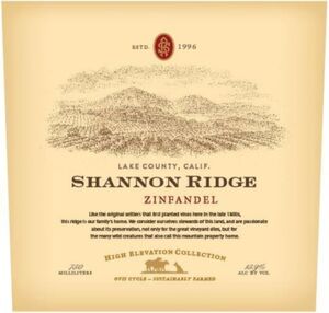 Drink Label: Shannon Ridge Zinfandel (Shannon Ridge Family of Wines ...
