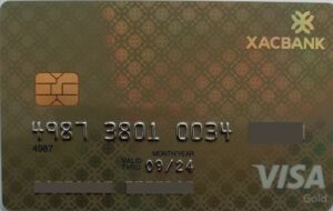 บัตรธนาคาร: XacBank Visa Gold (XacBank, มองโกเลียCol:MN-VI-0074