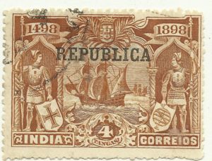 Stamp: Vasco da Gama (India, Portuguese) (Vasco Da Gama) Mi:PT-IN 273 ...