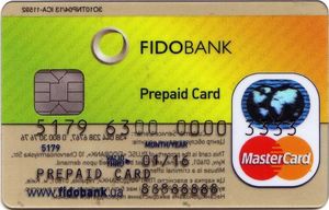 Bank Card: MasterCard Unembossed (Fidobank, UkraineCol:UA-MC-0346