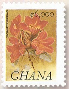 Stamp: Spathodea campanulata (Ghana(Tourism) Sn:GH 2529,Sg:GH 2162b