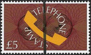 Stamp: Telephone receiver (United Kingdom: Cinderella Stamps(British ...