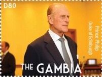 Stamp: Prince Philip, Duke of Edinburgh, 1921-2021 (Gambia(In Memoriam ...