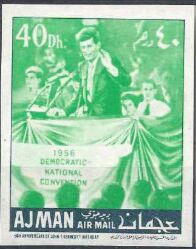 Stamp: Kennedy at the National Convention of the Democratic Party ...