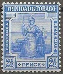 Stamp: Seated Britannia (Trinidad and Tobago(Britannia Definitives) Mi ...