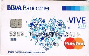 Bank Card: Vive - Vida (Bancomer, MexicoCol:MX-MC-0132.02