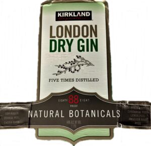 Drink Label: Kirkland London Dry (DC Flynt MW Domaines & Estates ...