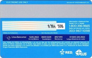 Bank Card: Nomina (Bancomer, MexicoCol:MX-VE-0052.04