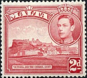 Stamp: Victoria and the Citadel, Gozo (Malta(Definitives 1938-1943 ...