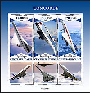 Stamp: Concorde (Central African Republic(Concorde (2022)) Yt:CF 8868 ...