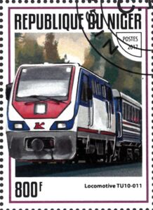 Stamp: Locomotive TU10-011 (Niger(Russian Trains (2017)) Mi:NE 5179