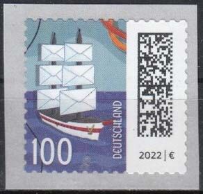 Timbre: Letters as Ship (Allemagne, République Fédérale(World of the ...