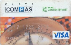 Bank Card: Card COMPAS (Bank Center-Invest, RussiaCol:RU-VE-0884