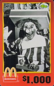 Phonecard: McDonald's 1996 - The Original Ronald McDonald (Score Board ...
