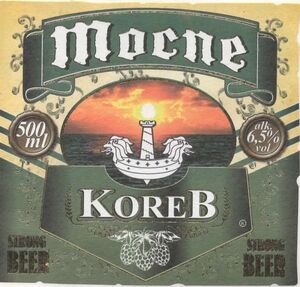 Drink Label: Mocne (Browar Koreb, PolandCol:PL-BEER-011187
