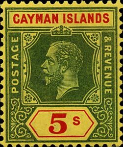 Stamp: King George V (Cayman Islands(King George V (1912-1920)) Mi:KY ...