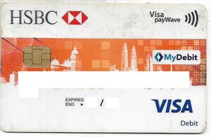 Bank Card: HSBC My Debit (HSBC, MalaysiaCol:MY-VI-0017
