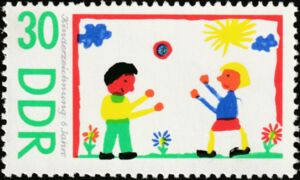 Stamp: Children Playing (Germany, Democratic Republic (DDR)(Children's ...