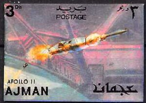 Stamp: Firing Ramp - Firing Stage (Ajman(Apollo 11 (3D)) Mi:AJ 1443,Col ...