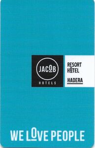 כרטיס מפתח לחדר המלון: Jacob Resort Hotel Hadera (Jacob hotels, ישראל ...