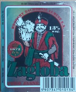 Drink Label: Zagloba Piwo Jasne (Browar Zielona Góra, PolandCol:PL-BEER ...